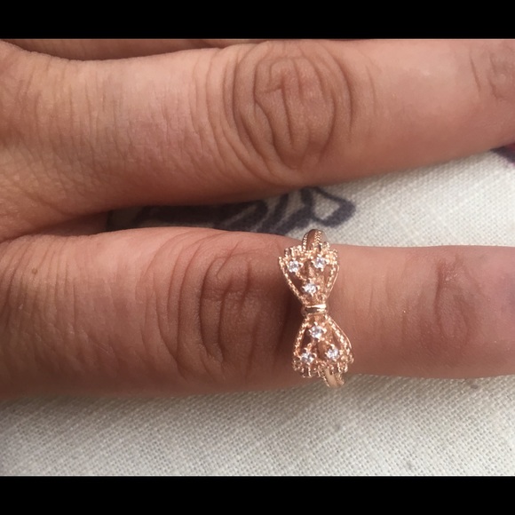 Jewelry | Rose Gold Bow Ring | Poshmark